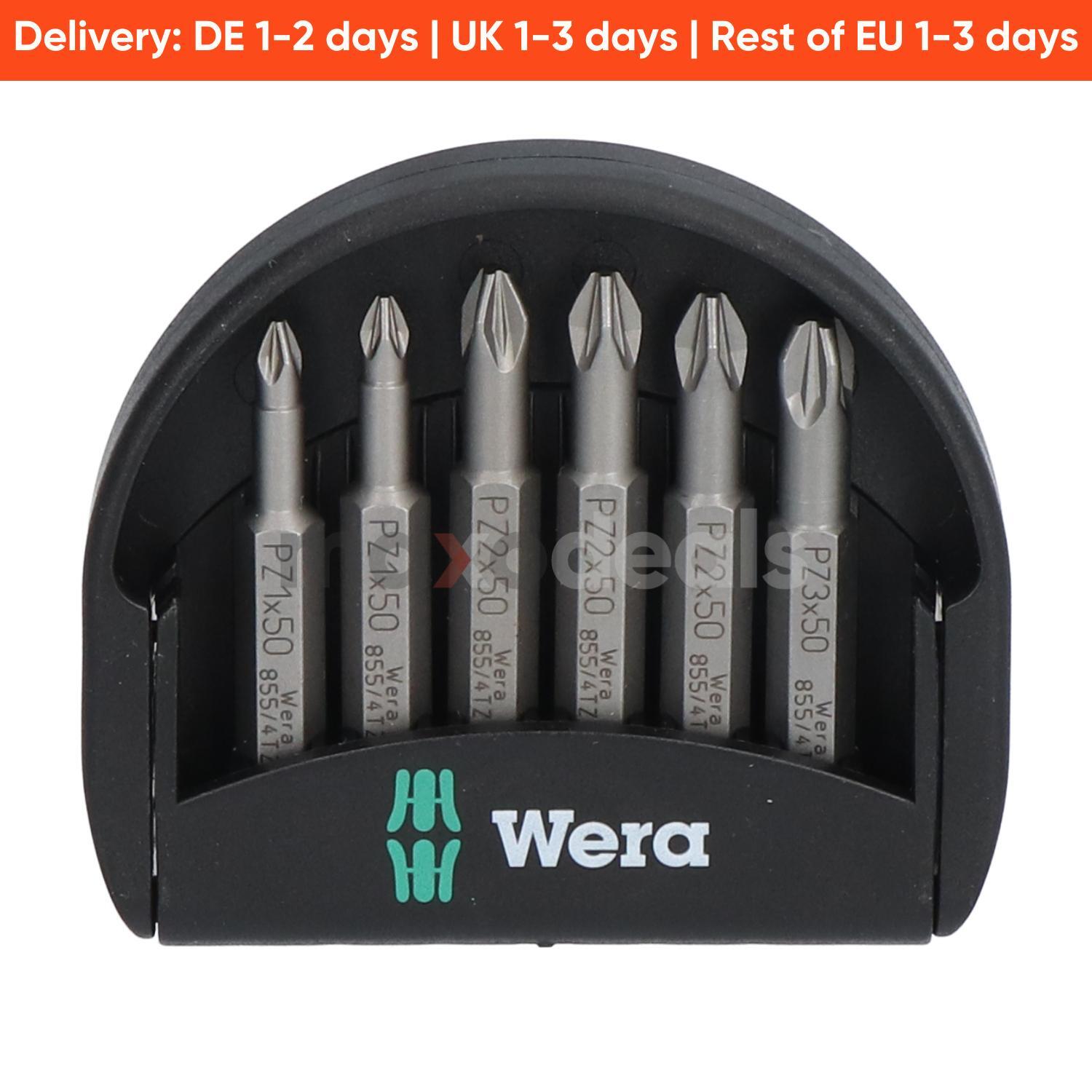 Wera 056471 Bit Set PZ1/PZ2/PZ3 50mm New NFP | eBay