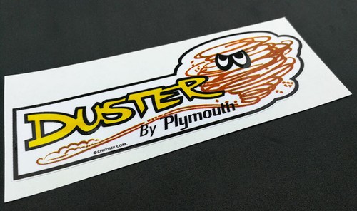 DUSTER BY PLYMOUTH Vintage Style DECAL, Vinyl STICKER, hot rod, car ...
