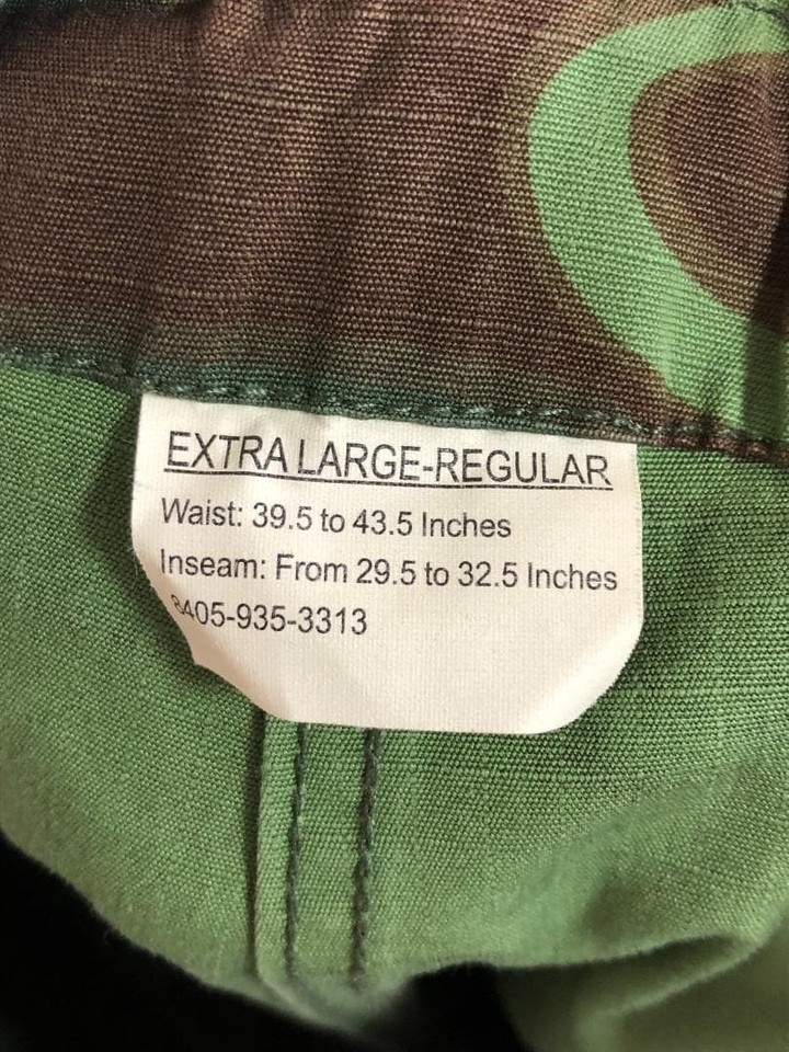 New Green Leaf ERDL Fatigue Pants XL-R Big Size | eBay