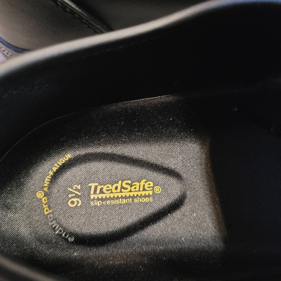 TredSafe Slip And Oil Resistant Shoes Black Size 9.5 Endurepro Anti ...