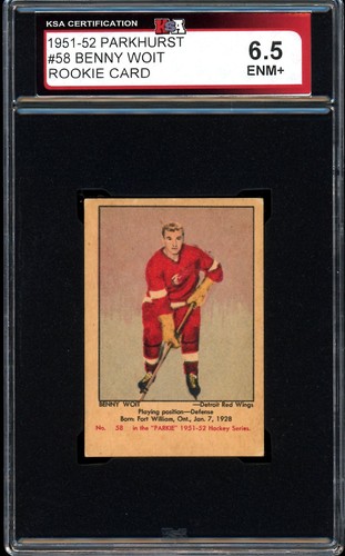 1951-52 Parkhurst - Benny Woit #58 (RC) for sale online | eBay
