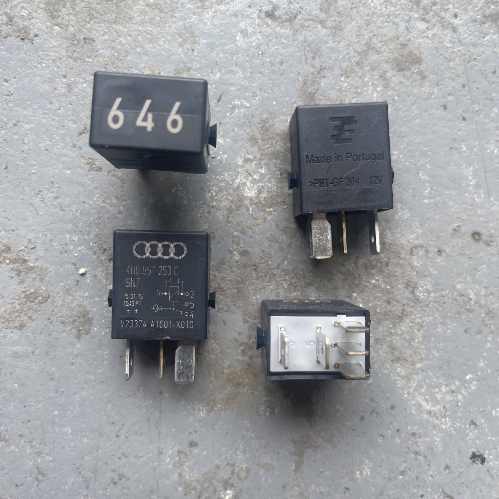 LOT OF 4 Genuine OEM 4H0951253C Volkswagen Relay VW Audi Porsche | eBay