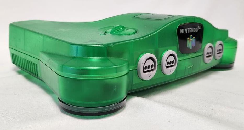 Vintage N64 Funtastic Jungle Translucent GREEN Nintendo-64 Gaming ...