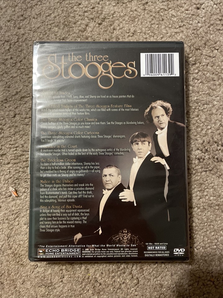 The Three Stooges - DVD - Very Good - Shemp Howard,Larry Fine,Moe ...