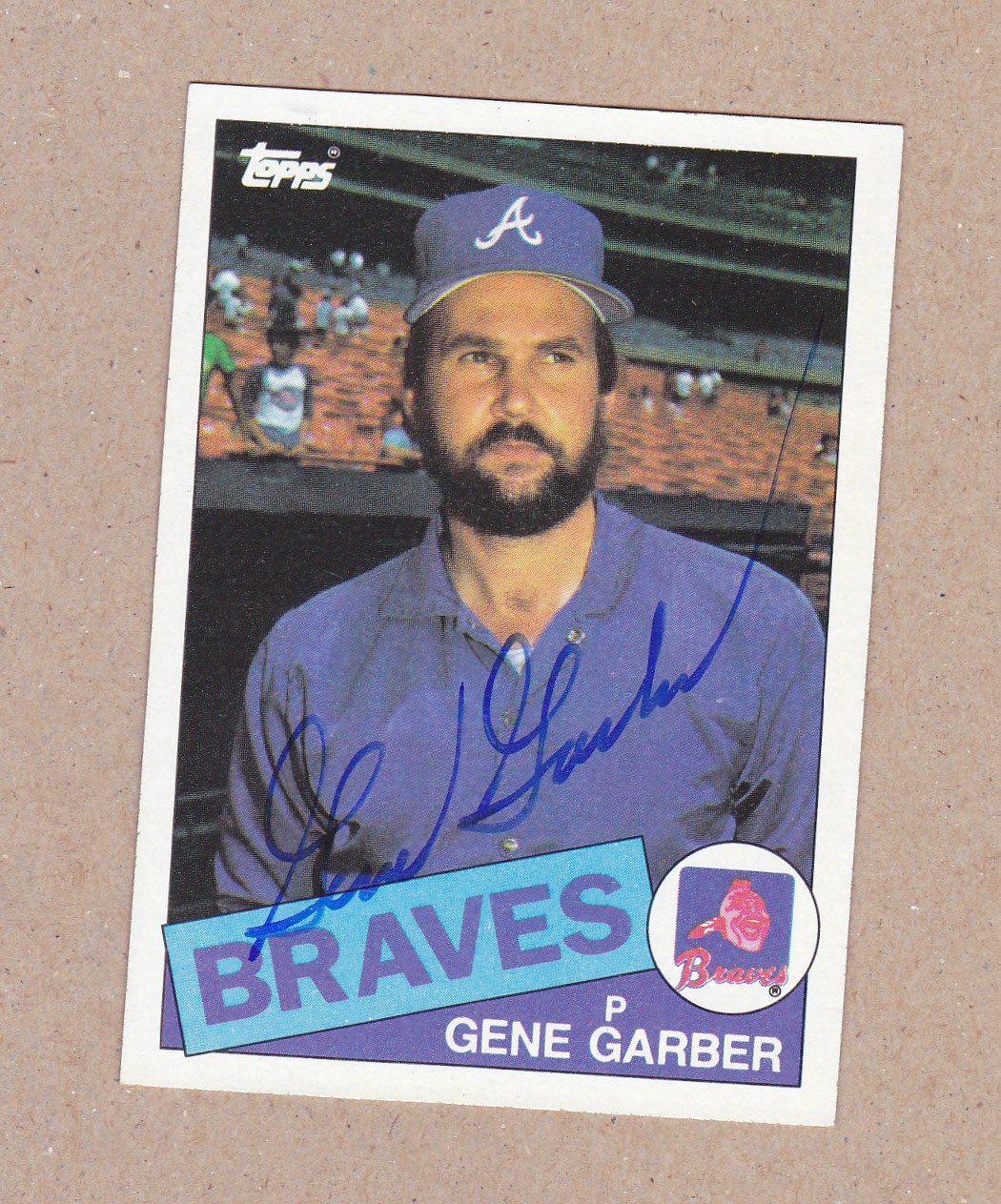 Gene Garber signed 1985 Topps card #129-Atlanta Braves | eBay