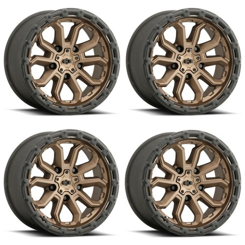 Set 4 18" Vision Off-Road 405 Korupt Satin Bronze Wheels 18x9 5x150 ...