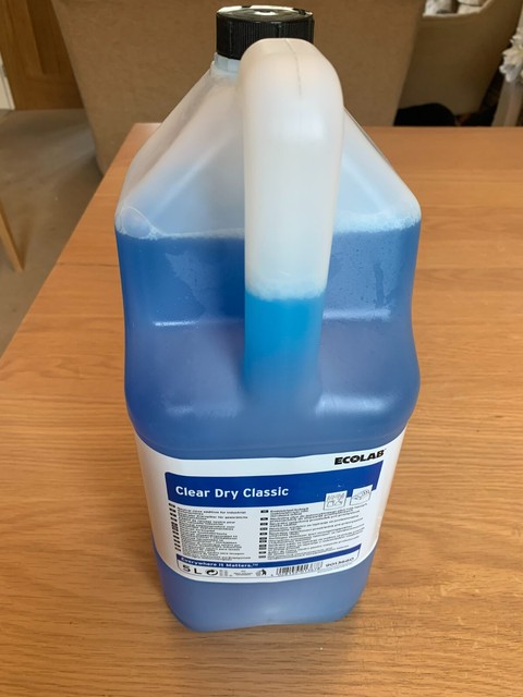 Ecolab Clear Dry Classic 5 Litre Rinse Aid Glass Concentrated Pub Bar ...