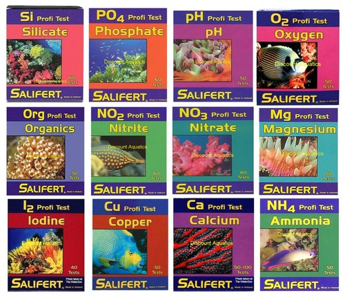 SALIFERT PROFI TEST KITS Marine Reef FISH TANK Freshwater AQUARIUM ...