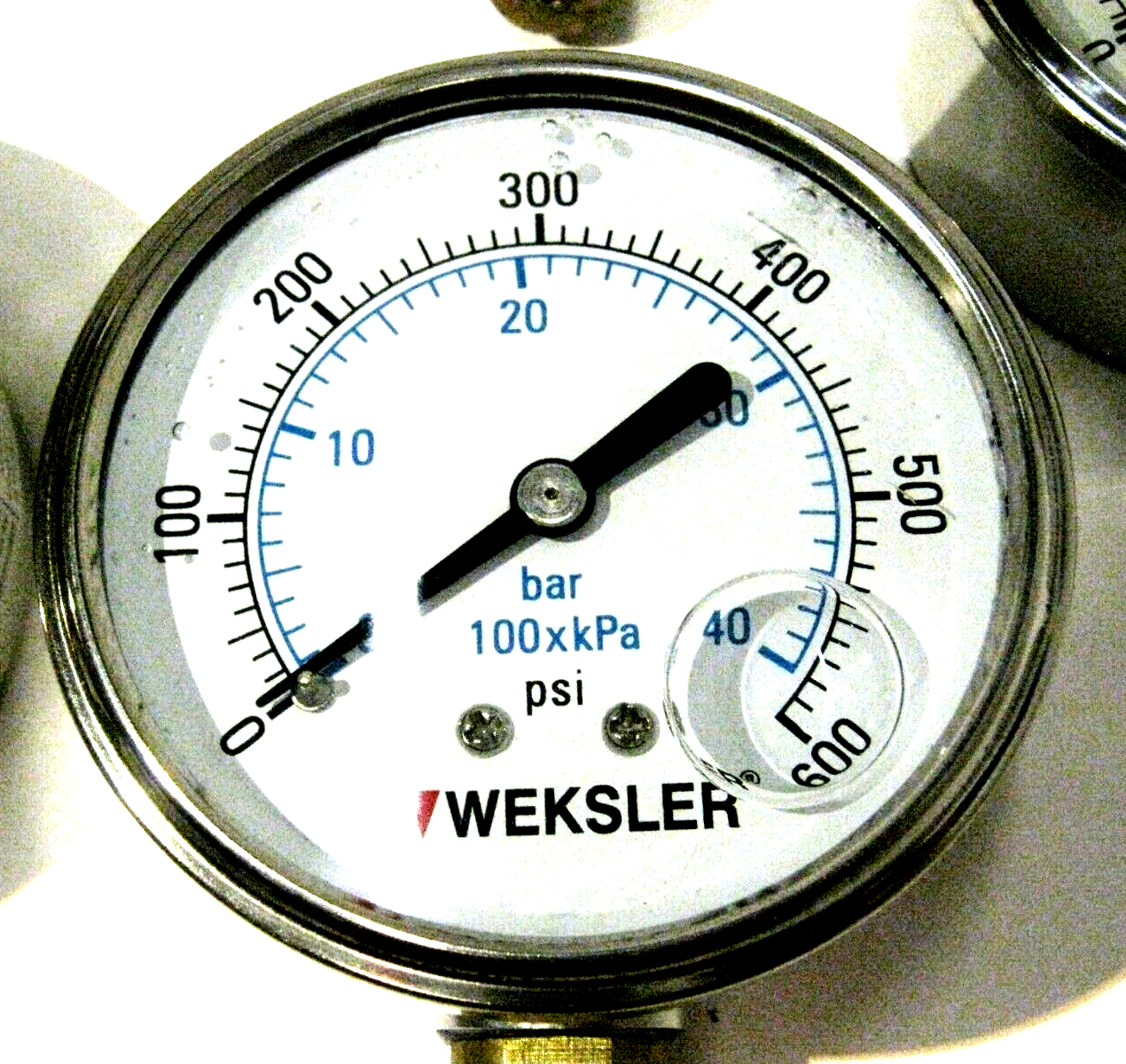 PRESSURE GAUGE LIQUID FILLED, WEKSLER, BY12YPM4LW, 2.5", 0-600 PSI, 1/4 ...