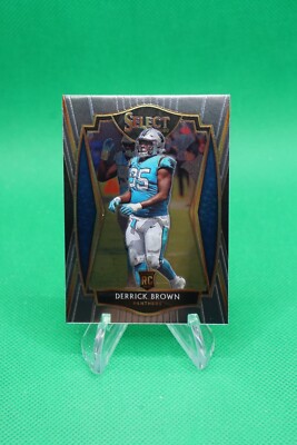 2020 Select Base Premier Level #187 Derrick Brown Carolina Panthers TU1 ...