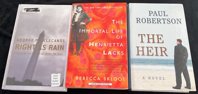 3 Large Print Book Books: The Heir, Right as Rain, The Immortal Life ...