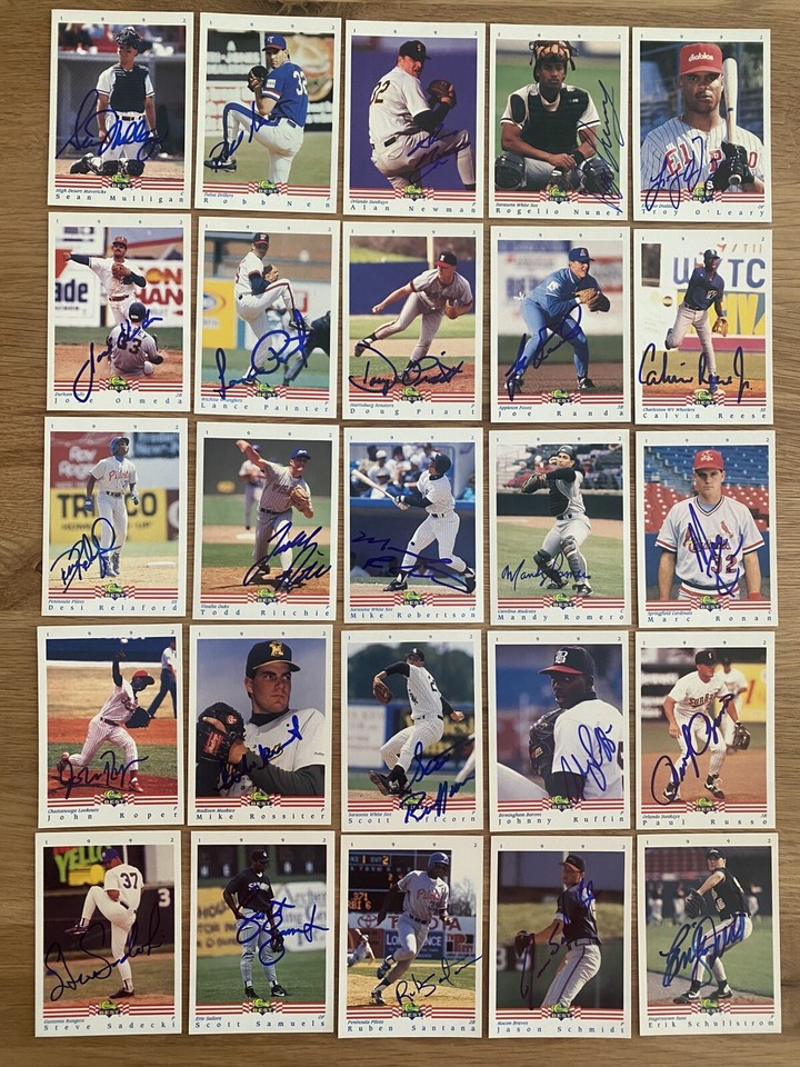 129 signed Minor League cards from 1992 Classic Best set - Awesome ...