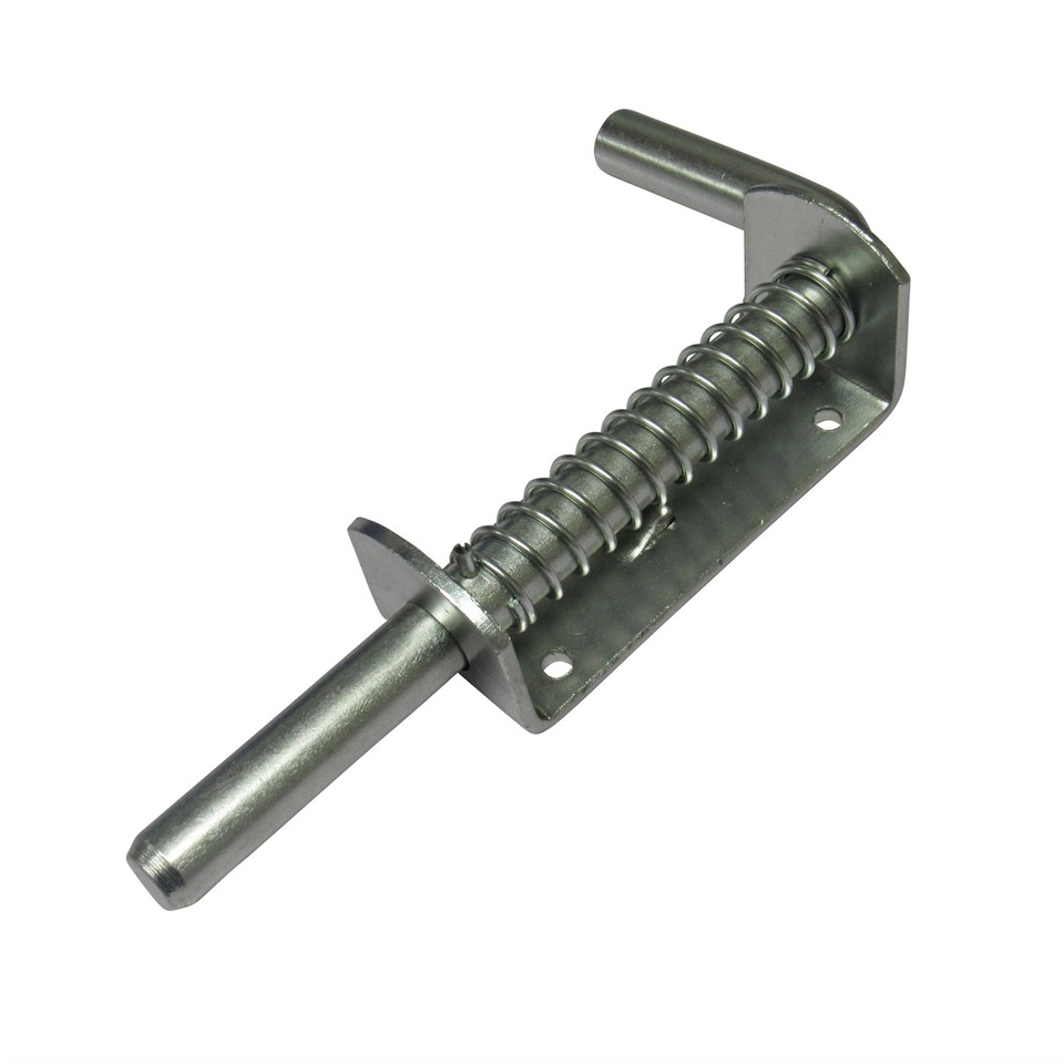 Spring Loaded Shoot Bolts X2 (Zinc Plated Drop Bolt Field Gate Stable ...