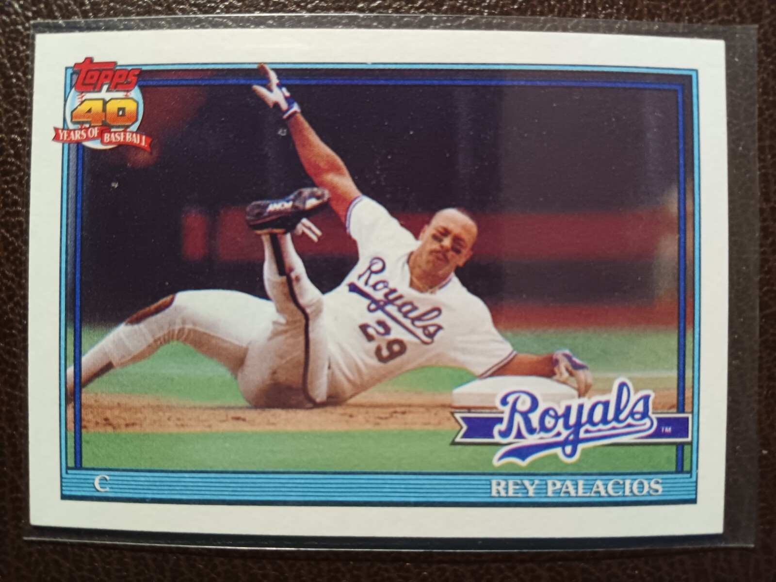 REY PALACIOS KANSAS CITY ROYALS 1991 TOPPS 40 YEARS BASEBALL CARD #148 ...