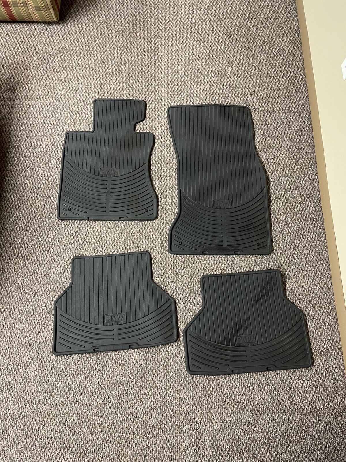 BMW E60 E61 5 Series FLOOR MAT RUBBER ALL WEATHER FRONT & REAR SET OF 4 ...