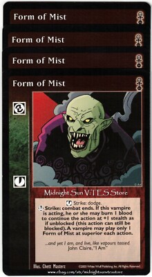 Form of Mist x4 Anarchs V:TES VTES Vampire CCG | eBay