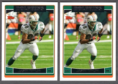 (2) 2006 TOPPS JASON TAYLOR CARD #61 LOT **NM-MT** MIAMI DOLPHINS | eBay