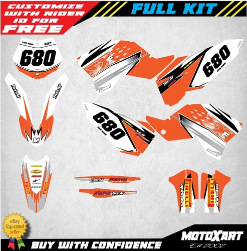 Decal kit SHOCKWAVE style Stickers to fit KTM SXF 250 450 2007 2008 ...