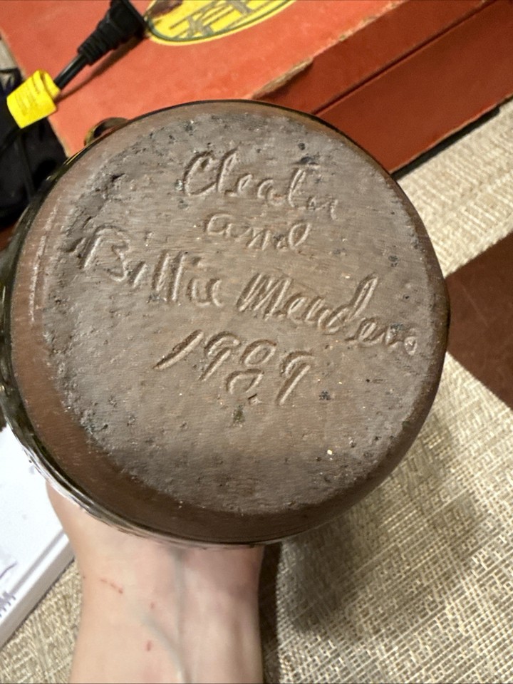 Cleater & Billie Meaders Folk Art Jug 1989 | eBay