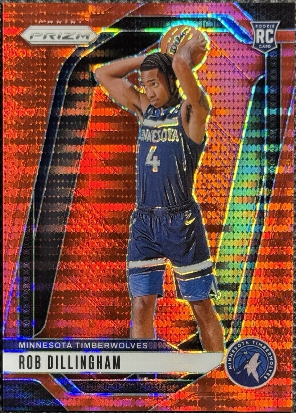 2024-25 Panini Prizm - Robert Dillingham #250 Red Pulsar Prizm /75 (RC ...