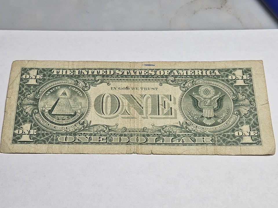 ** STAR ** $1 1963 ((JOSEPH BARR)) Federal Reserve Note ** PAPER ...