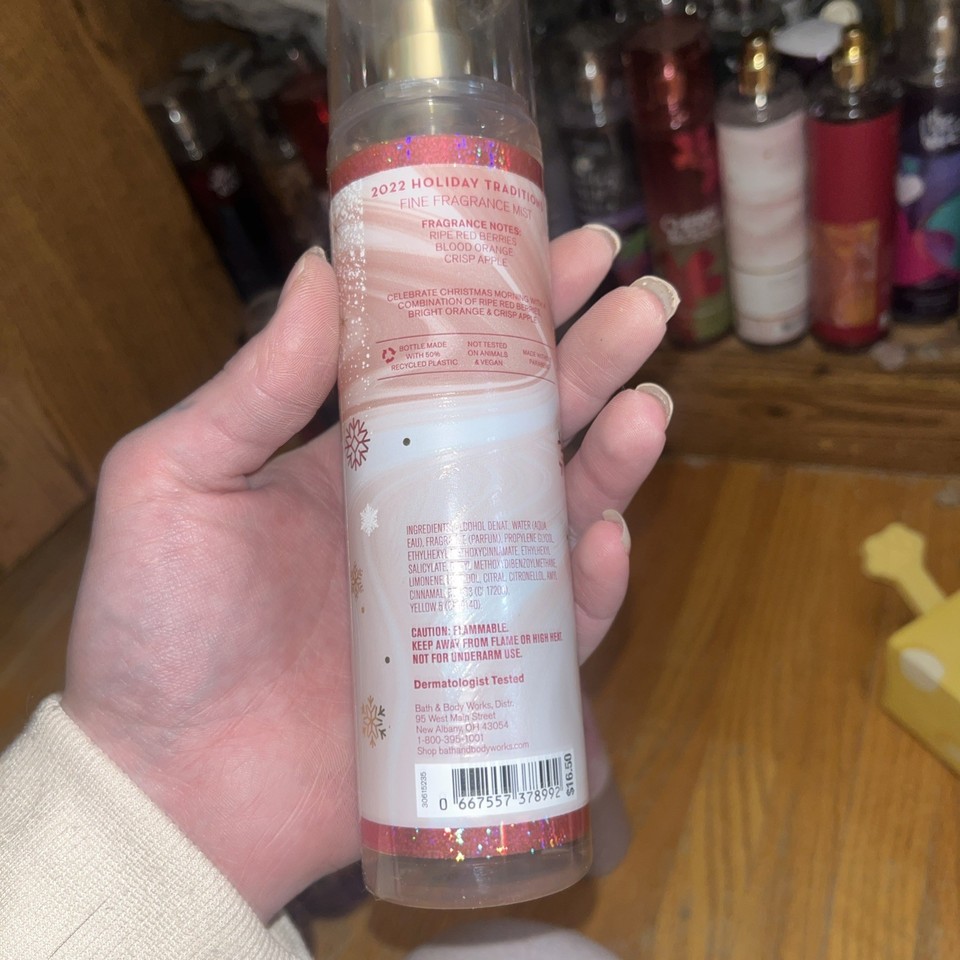 Bath & Body Works Bright Christmas Morning Fine Body Mist Spray 8 fl oz ...