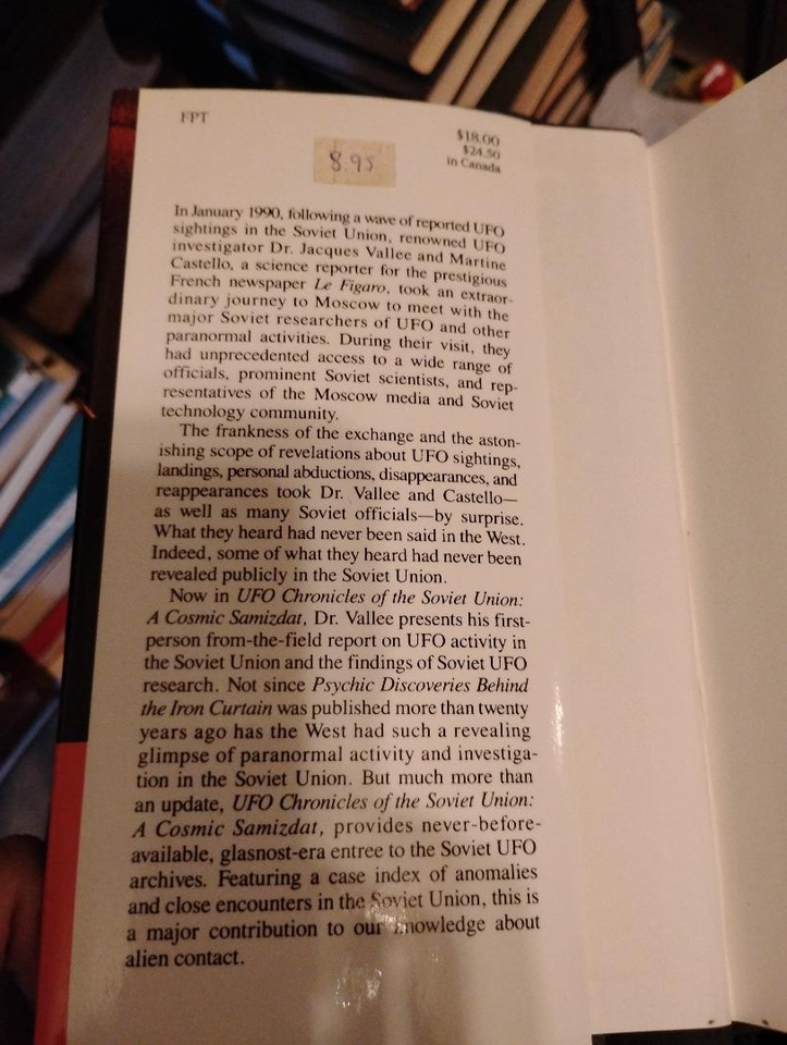 UFO Chronicles of the Soviet Union A Cosmic Samizdat Jacques Vallee 1st ...