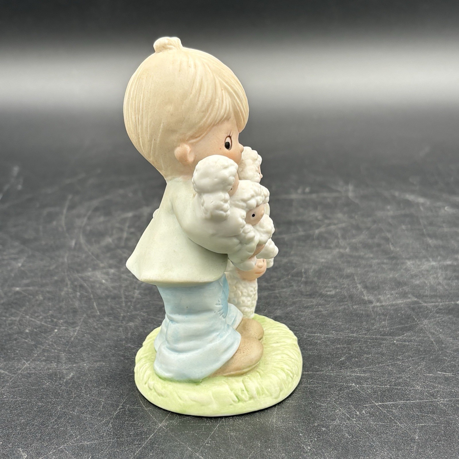 Precious Moments Boy with Lambs Sheep Figurine HOMCO 1444 VINTAGE ...