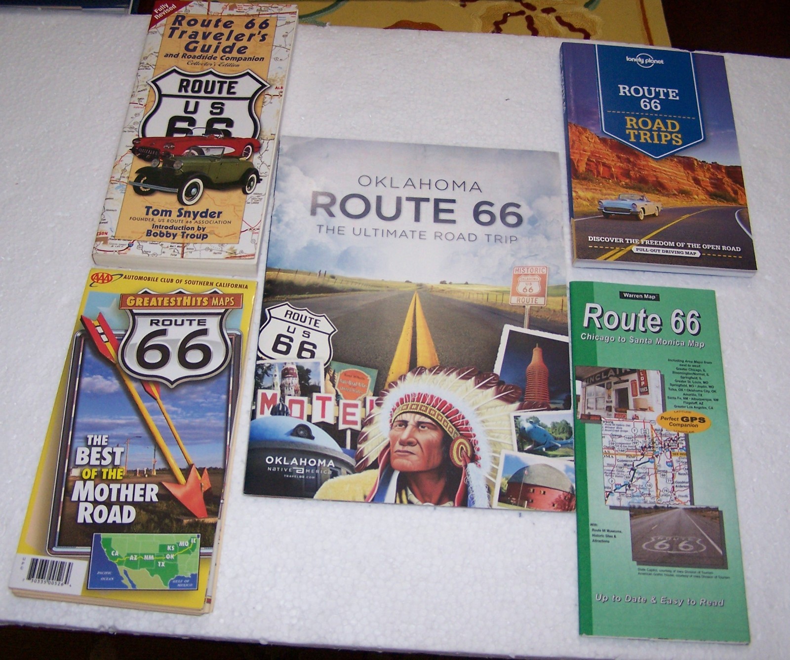 Five Route 66 Magazine, Map, Road Travel Guide, Lonely Planet, AAA | eBay
