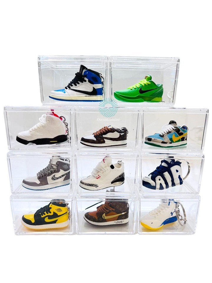 Air Jordan 3D Mini Sneaker Keychain, Basketball Sneaker Collectible ...