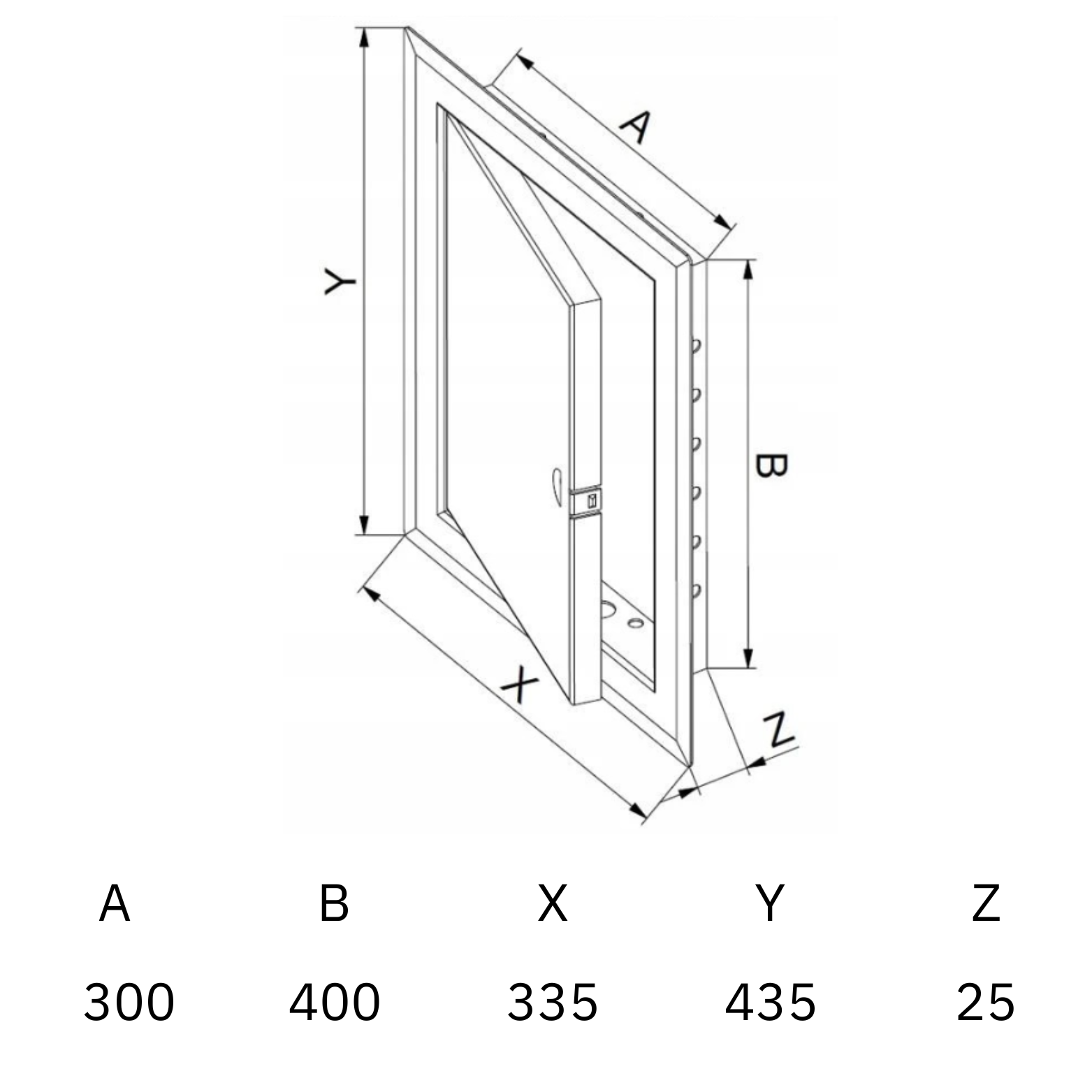 Metal Access Panel - Push Lock Door Inspection Hatch - Wall/Ceiling ...