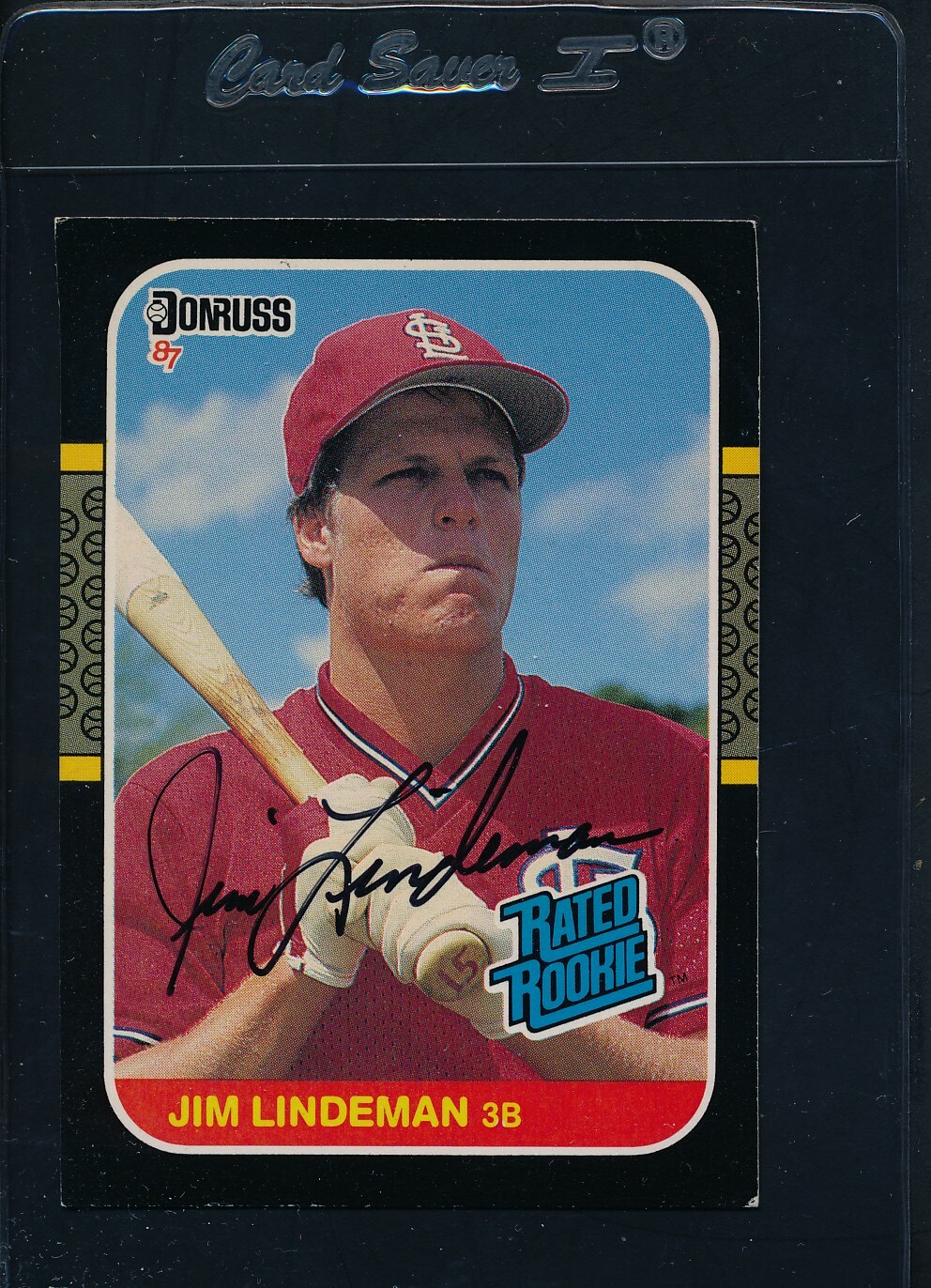 1987 Donruss #37 Jim Lindeman Cardinals Signed Auto *49775 | eBay