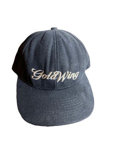 HONDA Goldwing Black Hat Snapback Trucker Cap Vintage embroidered logo ...