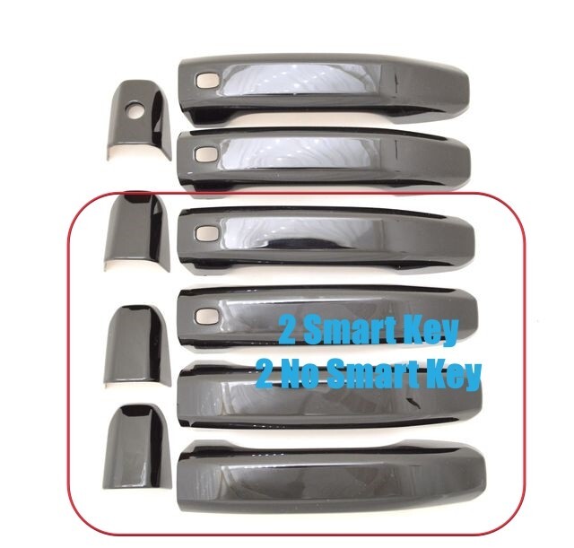 Painted Sterling Gray WA130H GXD Door Handle Covers Set For 19-24 GMC ...