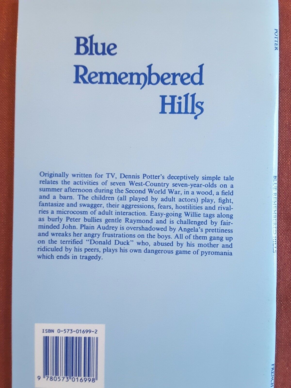 Blue Remembered Hills by Dennis Potter (Paperback, 1990) for sale ...