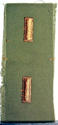 US Army 2nd LT Second Lieutenant Pair OD Fatigue Uniform Rank Insignia ...