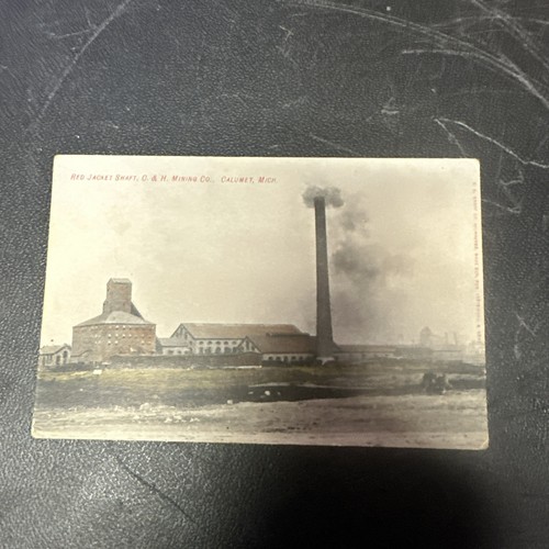 red jacket Shaft Calumet Michigan Postcard C And H Mining PC Mi | eBay