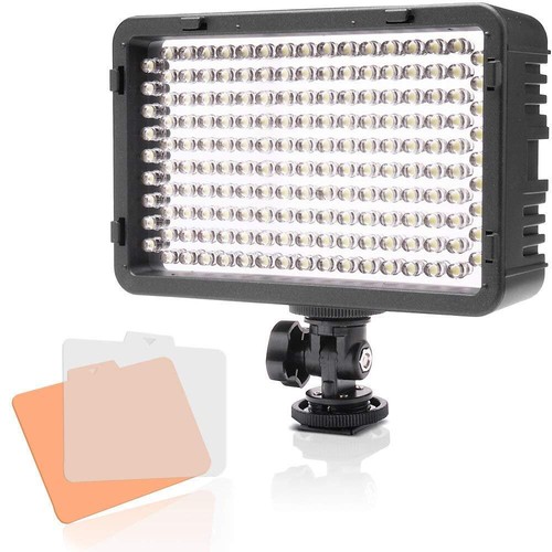 Selens LED Video Light 168 LED on Camera Photo Light Panel Dimmable for ...