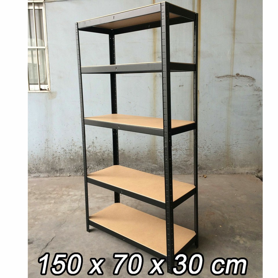 150 - 200 CM Shelving Rack Metal Shelves for Garage Home Storage Shed ...