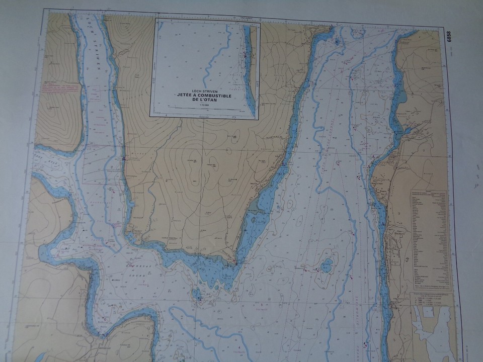 Marine Map SHOM / From Little Cumbrae Island to Cloch Point - Scotland ...