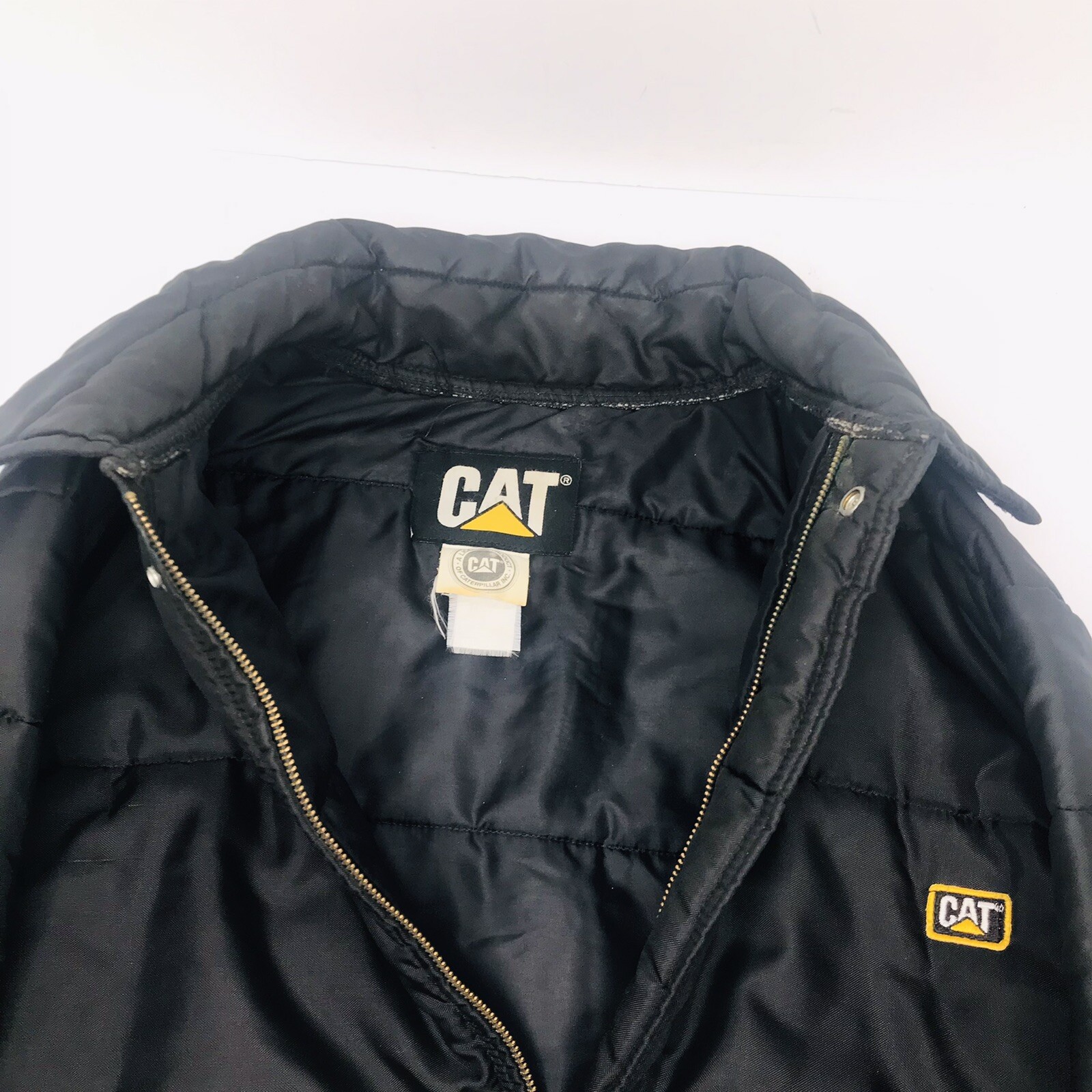 Vintage Cat Caterpillar Diesel Puffer Jacket Coat Men… - Gem