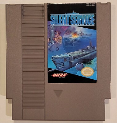 Silent Service (Nintendo Entertainment System, 1989) Cartridge & Manual ...
