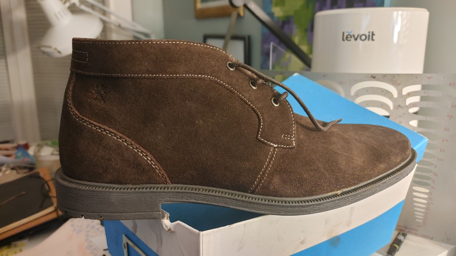 BNIB Stacy Adams Men's Dabney Chukka Boot Brown Suede Sz-10.5 M US | eBay