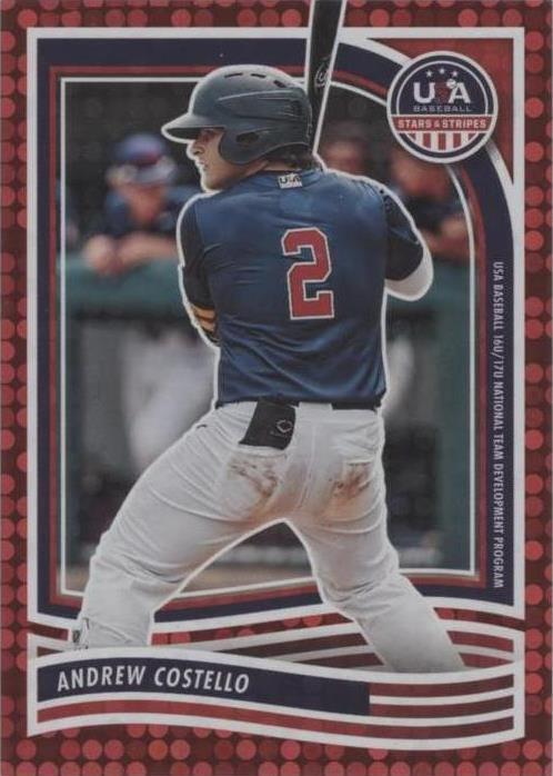 2024 Panini Stars and Stripes - Andrew Costello #194 Red /199 (RC) for ...
