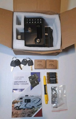 RV Keyless Entry Door Lock, with 2 Electronic Induction Keys, 4 Keys ...
