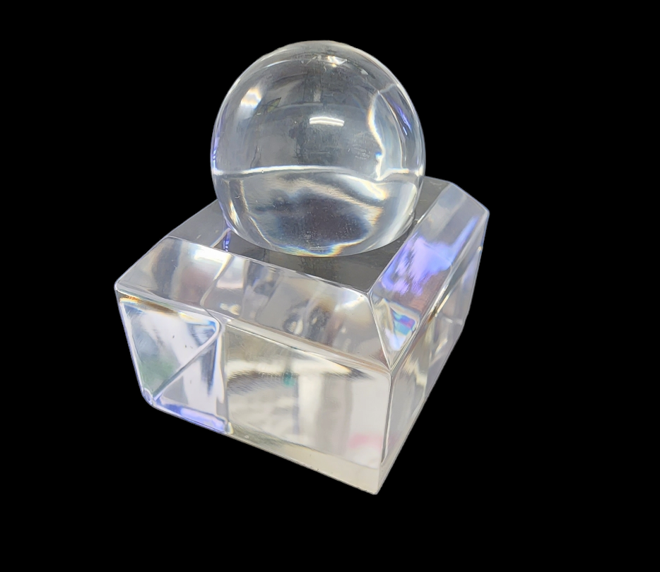 12pcs - 1" Diameter Clear Acrylic Solid Sphere Transparent Lab Craft ...