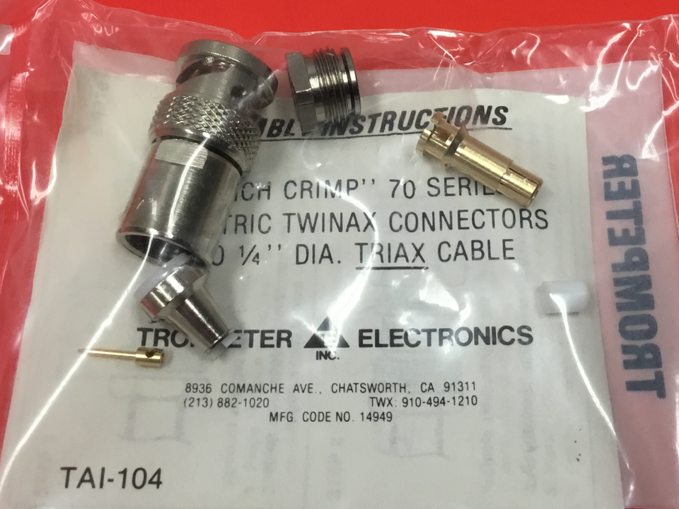 Trompeter Electronics - P/N: TAI-104 - Connector - NEW | eBay
