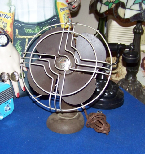 Vintage K & M Knapp Monarch Koldair 8" Electric Tabletop Fan Model 1 ...