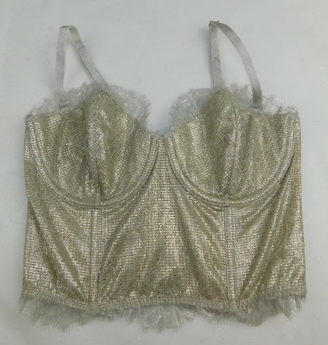 Victoria's Secret Size 34C 12C 34DD 12DD Gold Metallic Bra Dream Angels ...