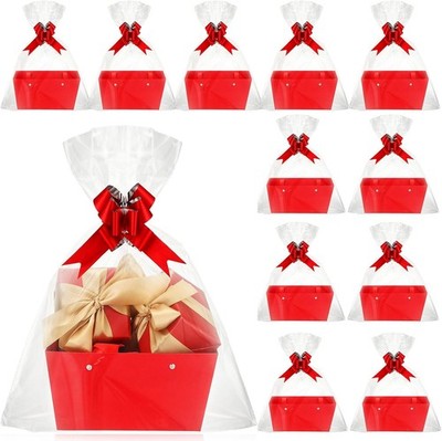 Colarr 12 Pack Baskets for Gifts Empty Bulk Kraft Empty Gift Basket Kit ...